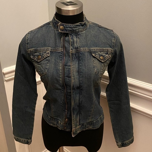 Express | Jackets & Coats | Express Jeans Jacket Womens Xs Dark Wash ...